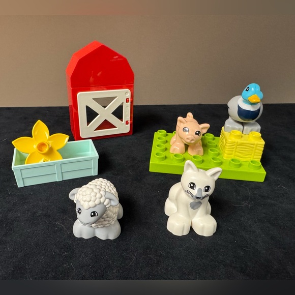 Lego | Toys | Duplo Lego Farm Playset Barn Animals Pig Sheep Duck Cat ...